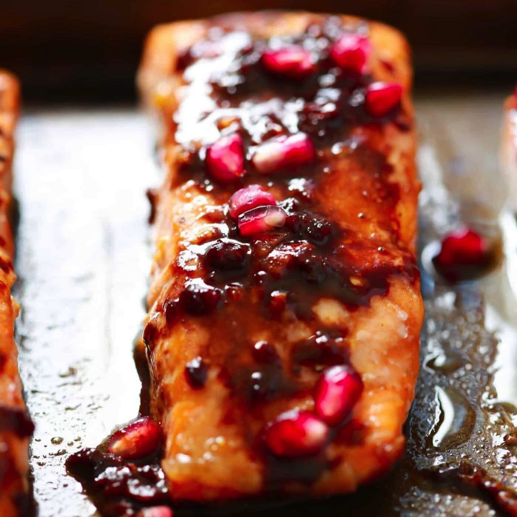 Pomegranate Salmon – Fresh & Fancy @ Mama Sheenas